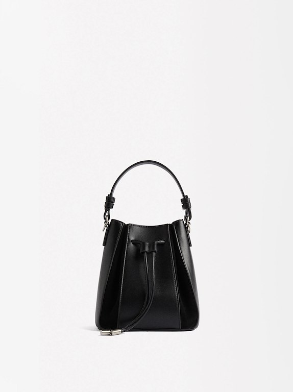 BUCKET BAG WITH LEATHER