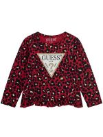 Guess - leopard print majica za devojčice