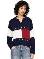 Tommy hilfiger - Ženski džemper sa logo zastavom