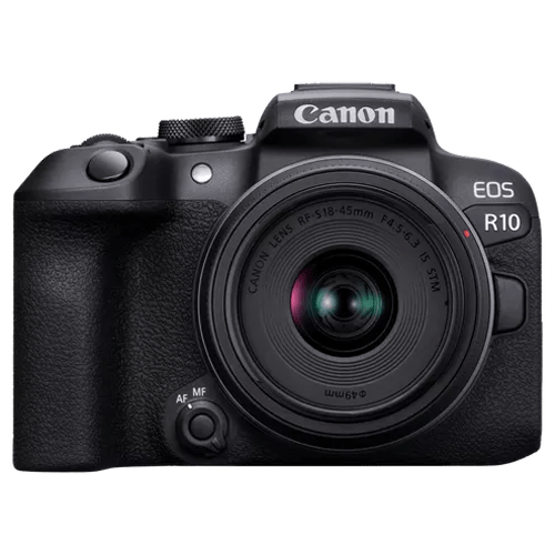 CANON EOS R10 RF-S 18-45mm F4.5-6.3 IS STM + Adapter EF-EOS R