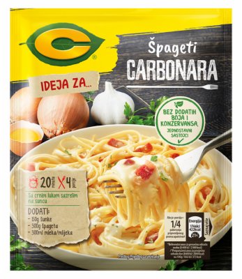 DODATAK ZA ŠPAGETE CARBONARA C 34G
DODATAK ZA ŠPAGETE CARBONARA C 34G