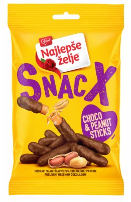 ČOKOLADA MLEČNA SNACX ŠTAP. SA KIKIR.NAJ.ŽELJE 80G
ČOKOLADA MLEČNA SNACX ŠTAP. SA KIKIR.NAJ.ŽELJE 80G