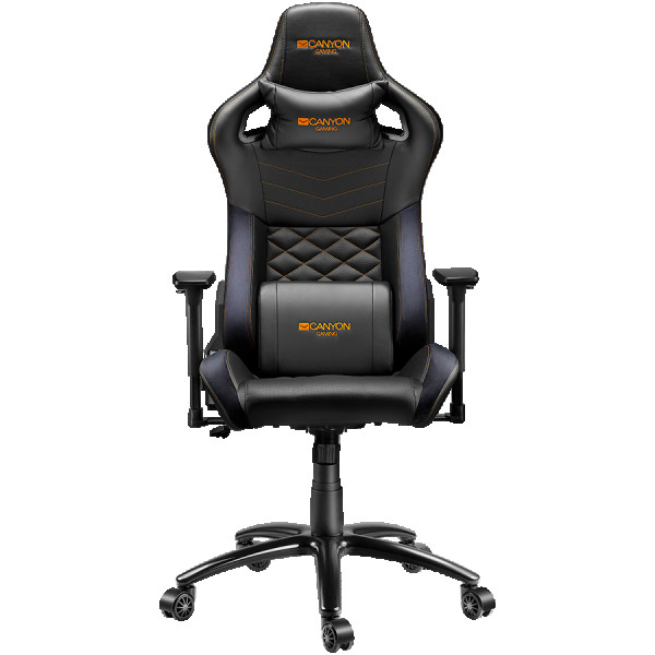 Gaming chair, PU leather, Cold molded foam, Metal Frame, Top gun mechanism, 90-160 dgree, 3D armrest, Class 4 gas lift, metal base ,60mm Ny