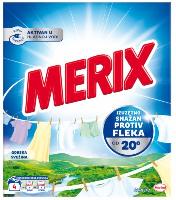 DETERDŽENT ZA VEŠ MOUNTAIN FRESH 4WL MERIX 300G
DETERDŽENT ZA VEŠ MOUNTAIN FRESH 4WL MERIX 300G