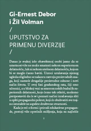 UPUTSTVO ZA PRIMENU DIVERZIJE