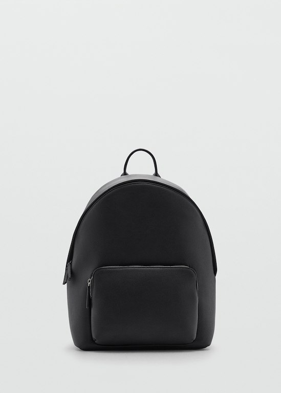 Leather-effect backpack