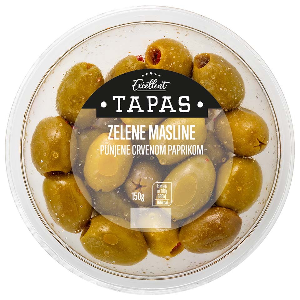 Tapas zel.masline crv.paprika EX 150g