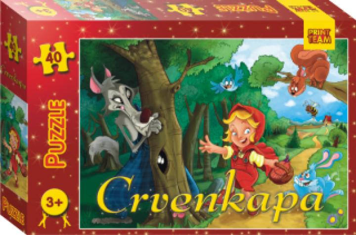 PUZZLE 40 PC CRVENKAPA