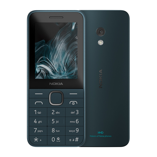 Mobilni telefon Nokia 225 4G 2024, Plava, 2.4'', Dual SIM, Unisoc T107, 64 MB RAM, 128 MB, 0.3 MPix