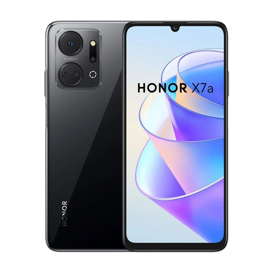 Mobilni telefon Honor X7A 5109AMLW, Crna, Dual Sim, 4G, 6.75'', 720 x 1600 px, Helio G37 Octa Core, 4 GB RAM, 128 GB, 50.0 + 5.0 + 2.0 + 2.0 / 8.0 Mpix, Android 12