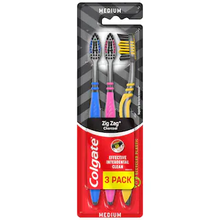 Cetkica Colgate zig-zag charcoal 3pack