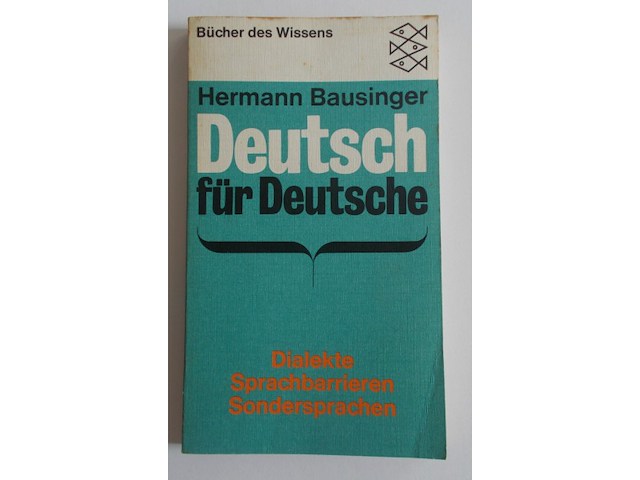 Hermann Bausinger - Deutsch für Deutsche