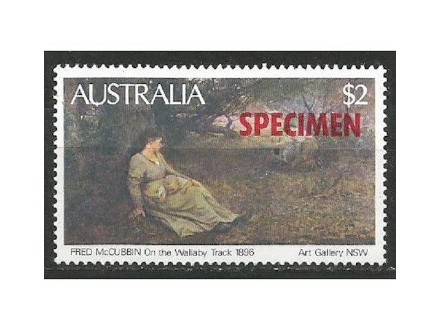 Australija,Umetnost 1981.,specimen,čisto