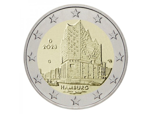 Nemacka 2 euro 2023. UNC  Hamburg