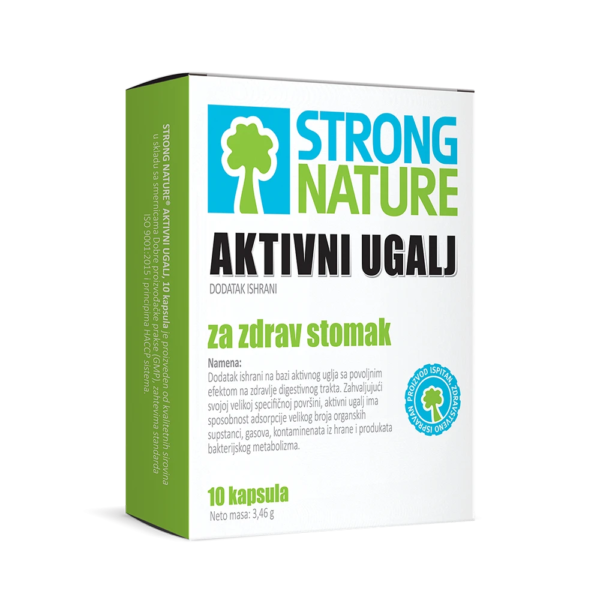 Aktivni Ugalj Strong Nature, 10 kapsula