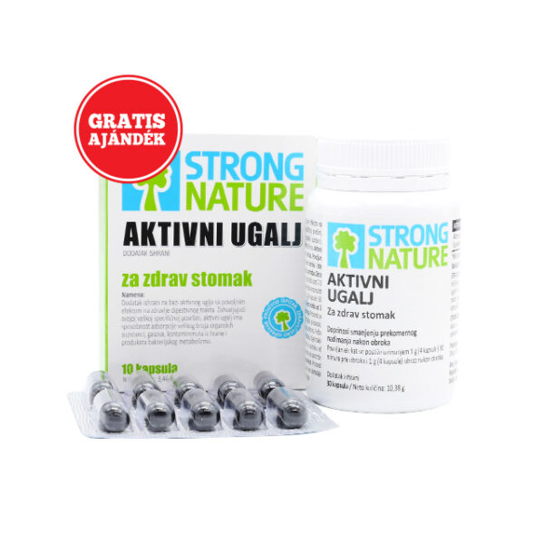 Aktivni Ugalj Strong Nature, 30 kapsula +GRATIS 10 kapsula