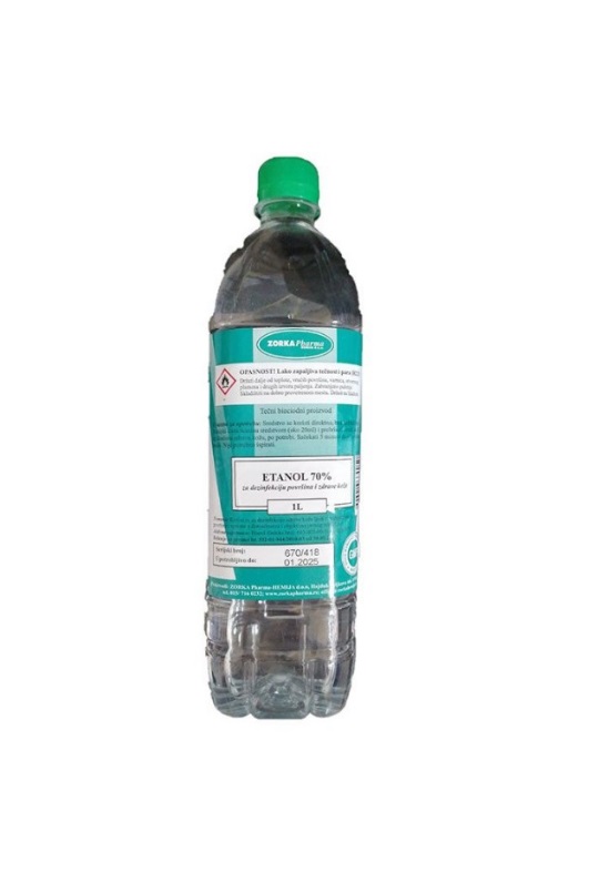 Alkohol 70% etanol, 1L