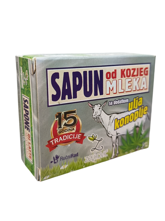 Sapun od kozjeg mleka i ulja konoplje 70g