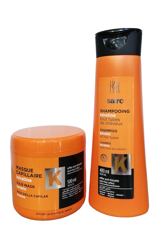 Sairo KERATIN šampon 400ml +maska 500ml