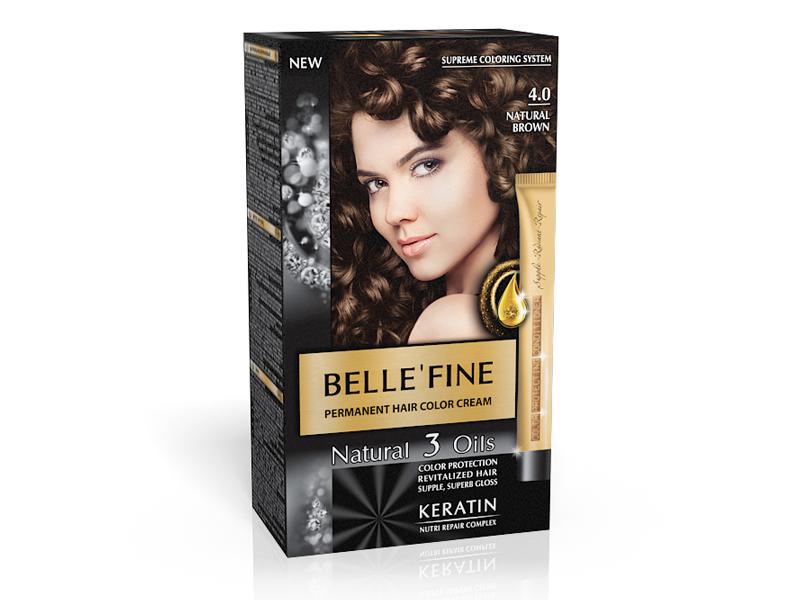 Belle`Fine farba za kosu 4.0 NATURAL BROWN