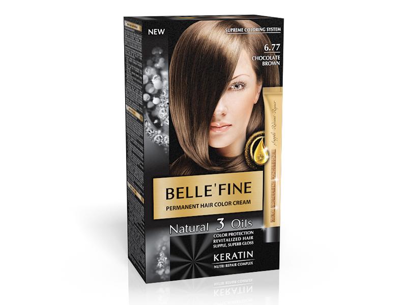 Belle`Fine farba za kosu 6.77 CHOCOLATE BROWN