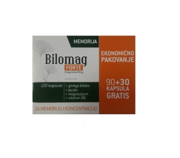 Bilomag Forte, 120 kapsula (90+30 gratis)