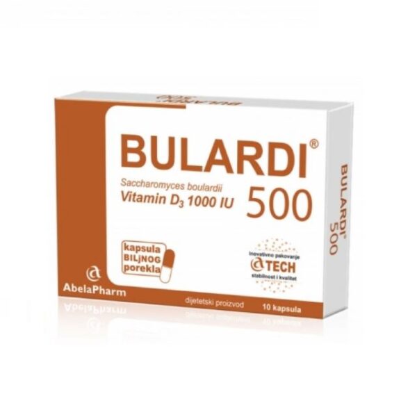 Bulardi 500 sa vitaminom D3, 10 kapsula