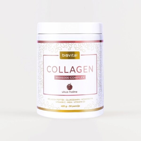 Collagen (kolagen) max6000 Complex prašak, 453gr-malina