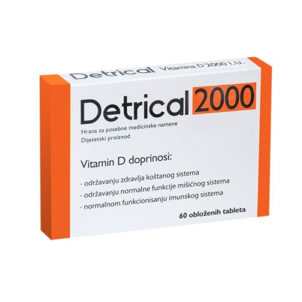 Detrical 2000 tablete vitamina D3, 60kom