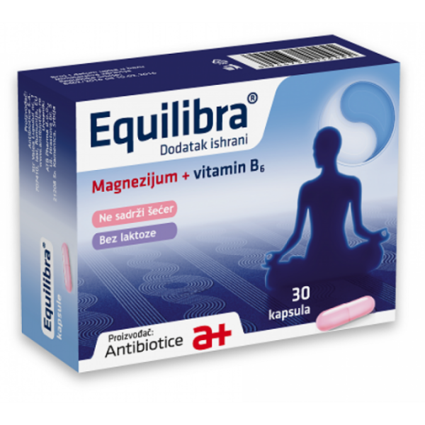 Equilibra magnezijum+vitamin B6 kapsule 30kom