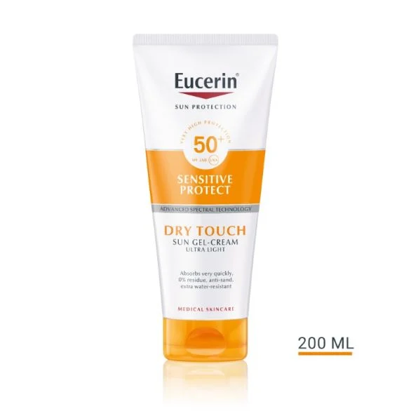 Eucerin Dry Touch Gel-krem za zaštitu osetljive kože od sunca SPF50+ 200 ml