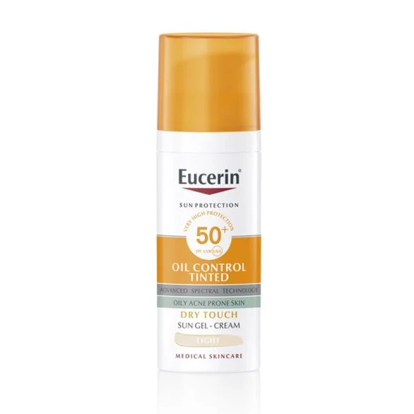 Eucerin Oil Control Tonirani Gel-krem za zaštitu masne kože od sunca SPF50+ Svetli 50 ml