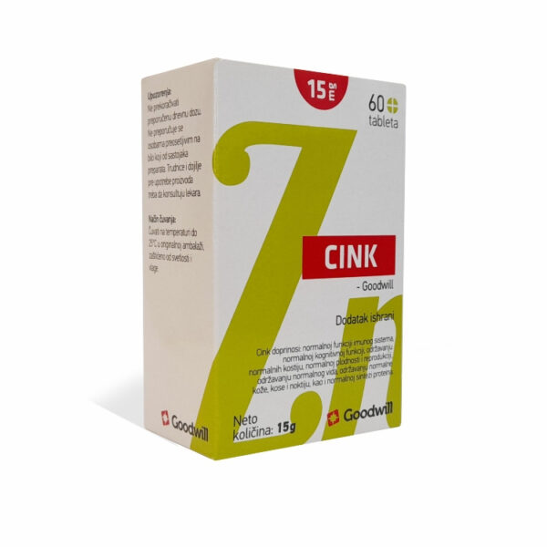 Goodwill Cink 15mg tablete 60kom