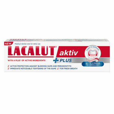 Lacalut Aktiv +Plus pasta za zube, 75ml