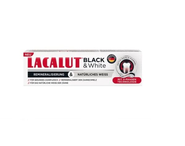 Lacalut Black&White pasta za zube, 75ml