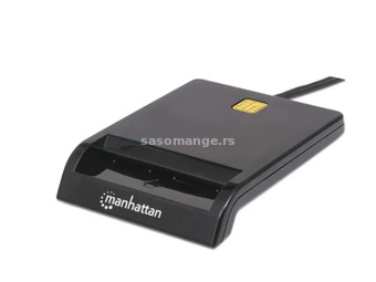 USB smart card reader Manhattan 102049, black