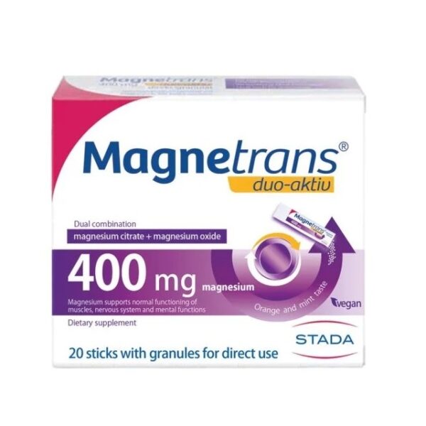 Magnetrans Duo Aktiv 400mg kesice magnezijuma, 20kom