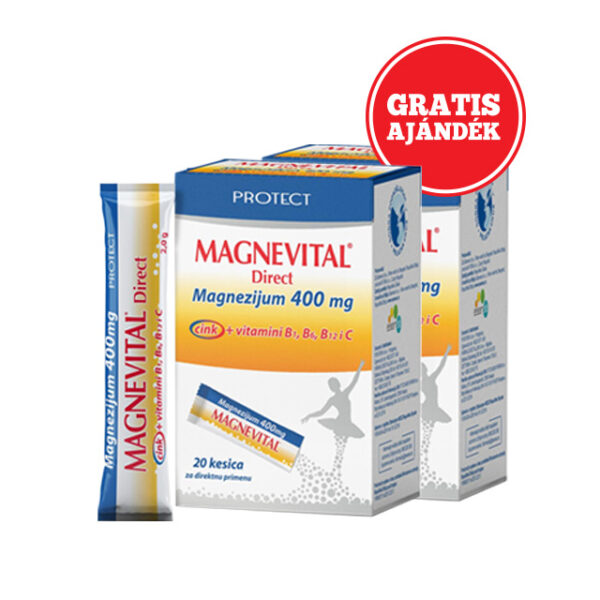 Magnevital Direct 400mg kesice, 20kom 1+1 GRATIS