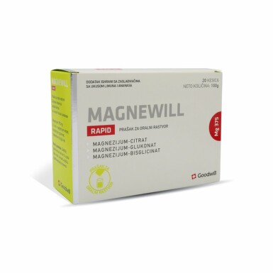 Magnewill Rapid kesice magnezijuma, 20kom