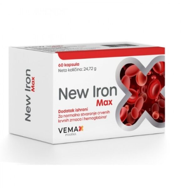 New Iron Max kapsule gvožđa, 60kom