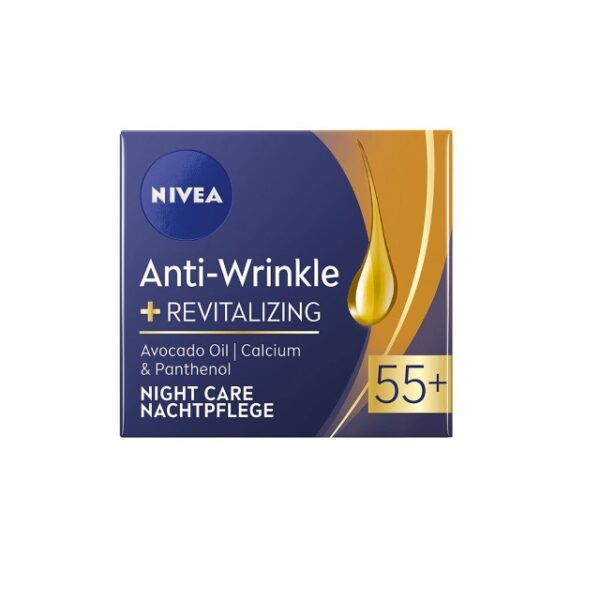 Nivea Anti-Wrinkle noćna krema protiv bora za revitalizaciju kože 55+, 50ml