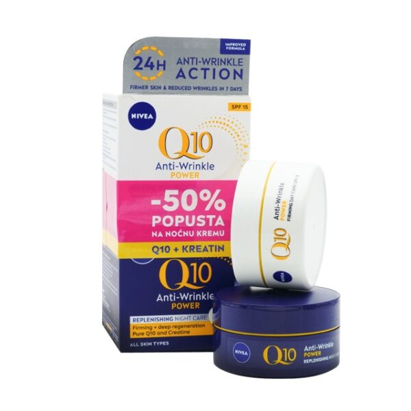 Nivea Q10 Power dnevna+noćna krema za lice, 50ml+50ml