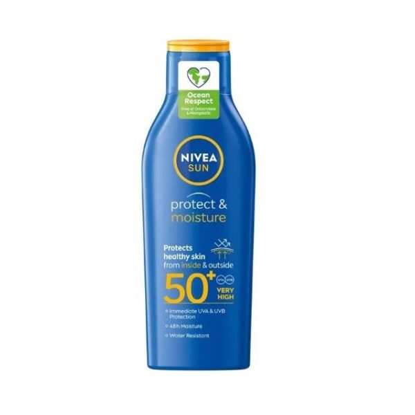 Nivea SUN Protect & Moisture losion za zaštitu od sunca SPF 50+, 200 ml