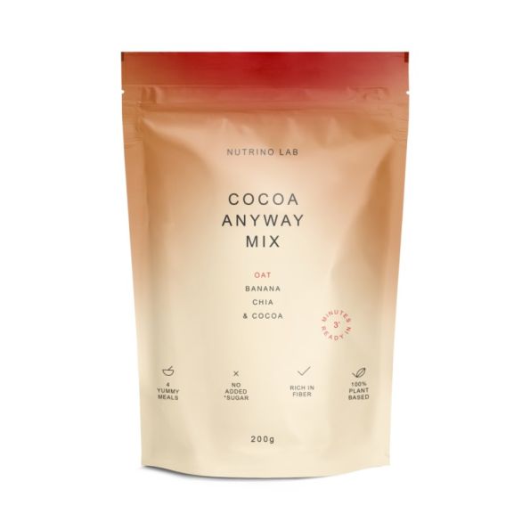 Nutrino Lab Cocoa Anyway oatmeal – ovas, banana, čija seme, kakao 200 g