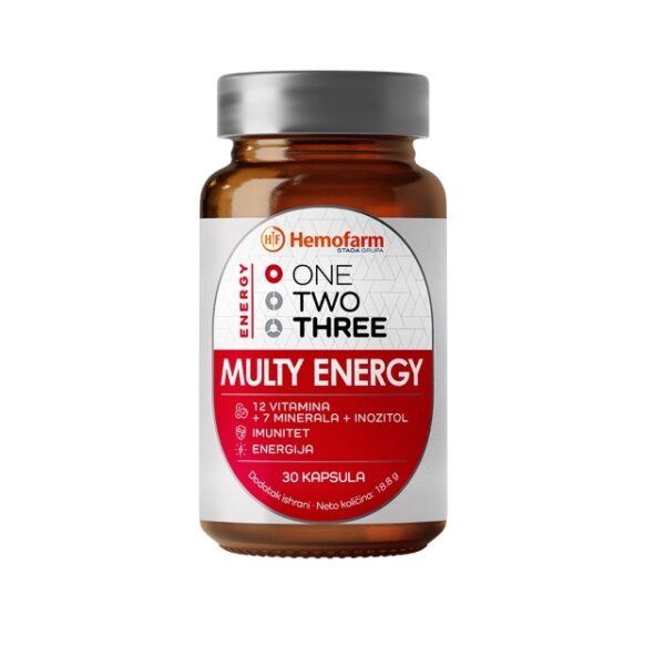 One Two Three Multy Energy multivitamin kapsule, 30kom