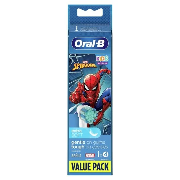 Oral-B Spiderman nastavak za električnu četkicu, 4kom