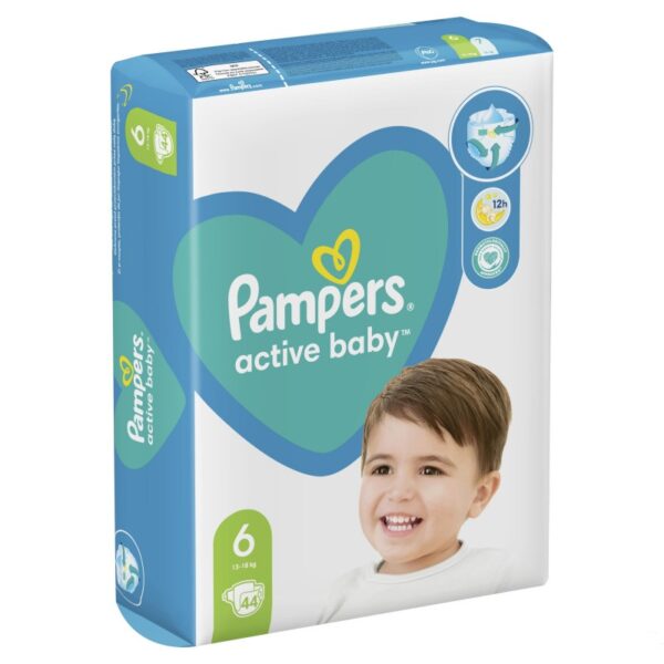 Pampers active baby pelene br.6, 44kom