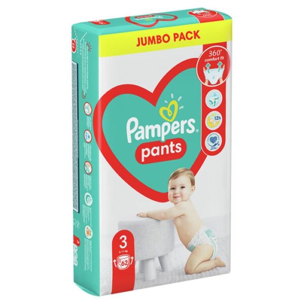 Pampers pants pelene br.3, 60kom