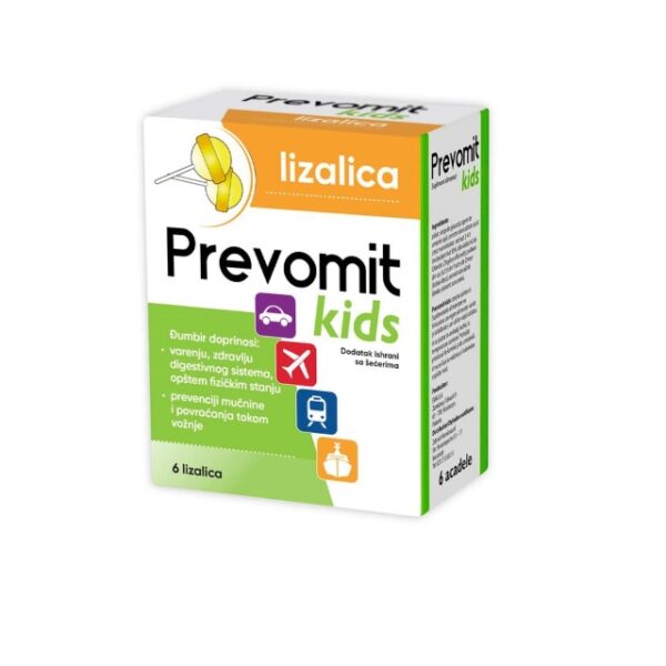 Prevomit Kids lizalice protiv mučnine, 6kom