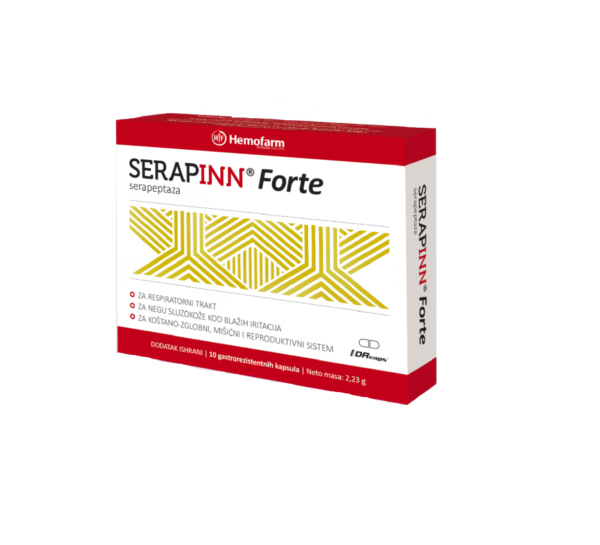 SerapINN Forte 120.000 serapeptaza kapsule, 10kom